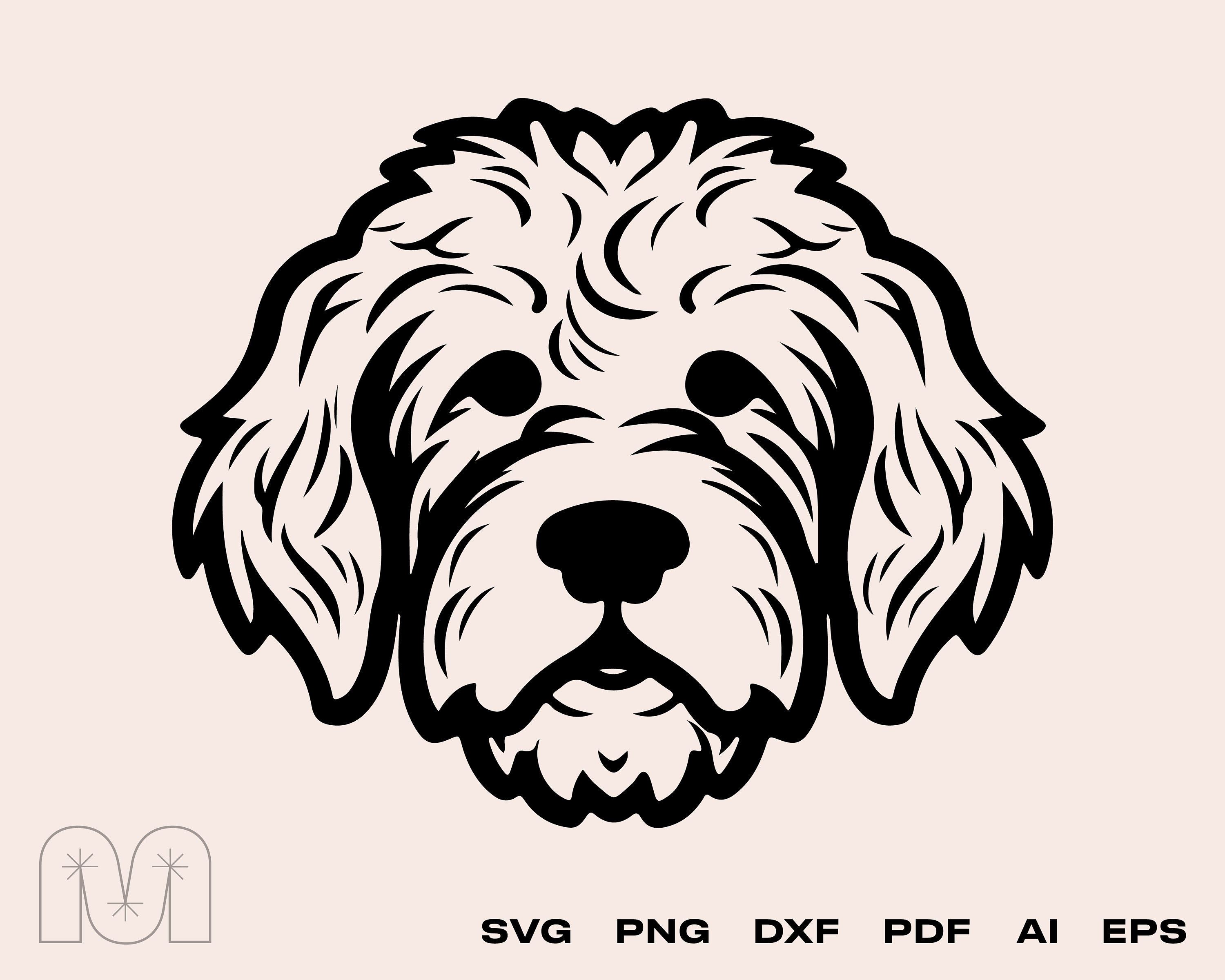 Goldendoodle Dog SVG PNG Golden Doodle Animal Dog Breed - Etsy