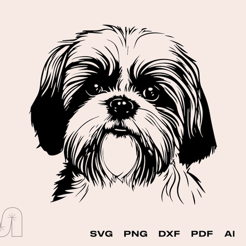 Shih Tzu Silhouette - Etsy