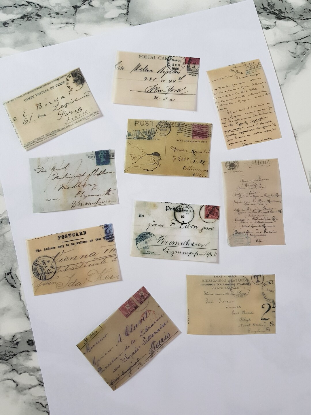 Transparent Postcards for Bullet Journal or Calendar Decorative ...