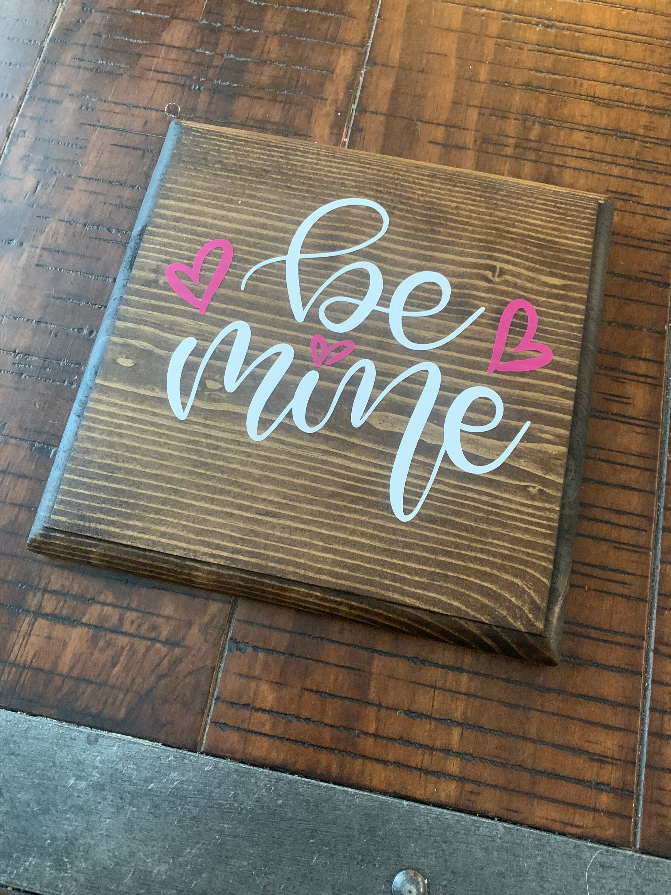 Be Mine Valentines Day Wood Sign | Cute Valentines Day Decor ...