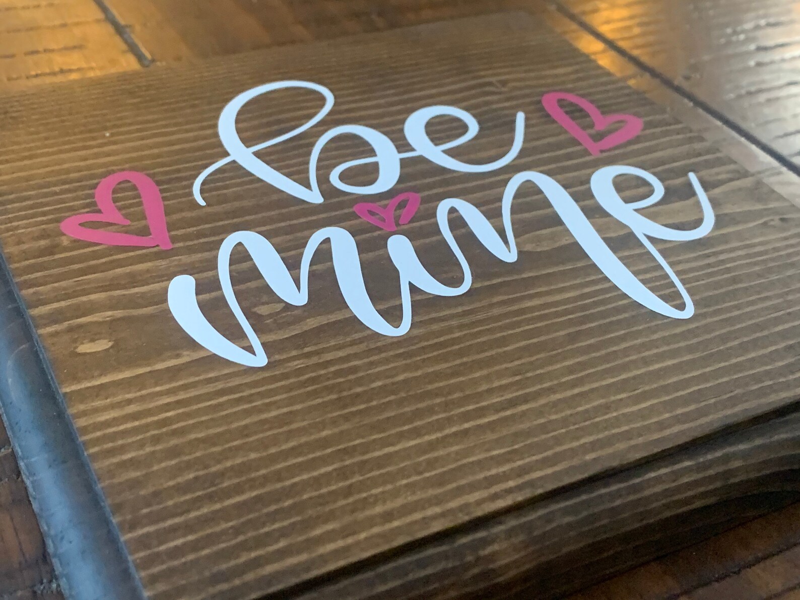 Be Mine Valentines Day Wood Sign | Cute Valentines Day Decor ...