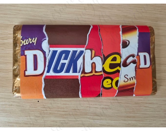 Funny Rude Chocolate Bar Wrapper Ripped Effect - Etsy
