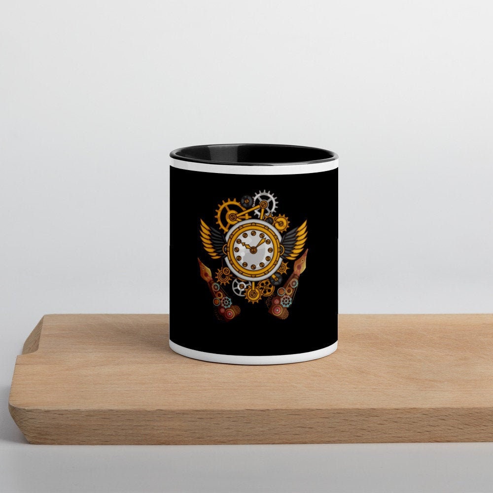 Steampunk Coffee Mugs, Coffee Mugs Steam Punk, Embroidered Steampunk ...