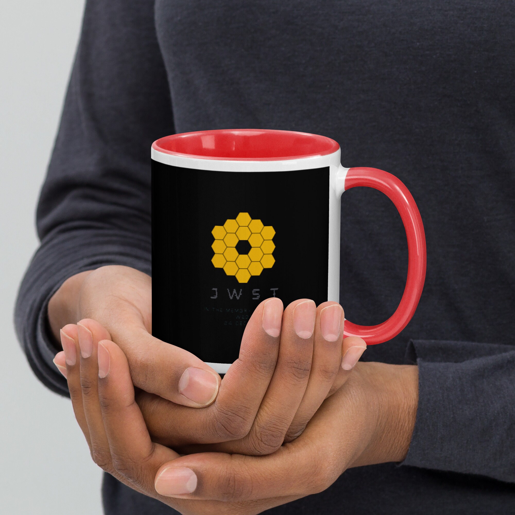 In the Memory of James Webb 24 December 2021, Mug With Color Inside ...