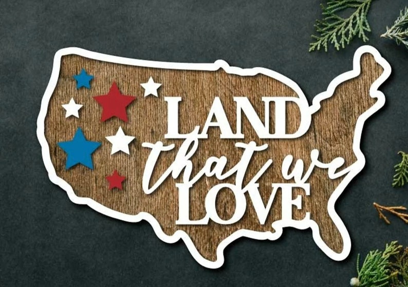 4th of July Laser Cut File SVG Independence Fourth of July - Etsy