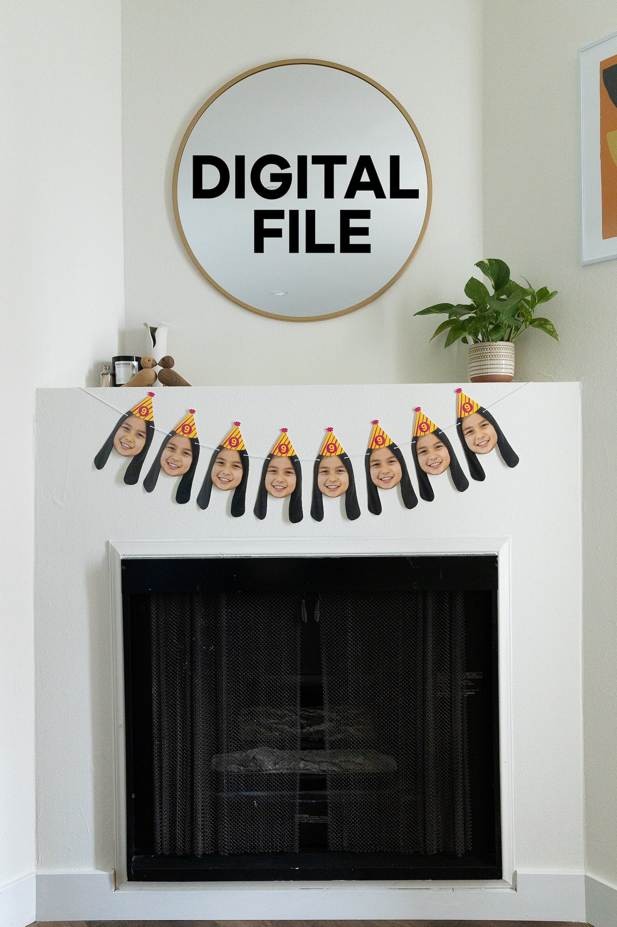 DIGITAL Birthday Face Banner Personalized Party Decoration - Etsy