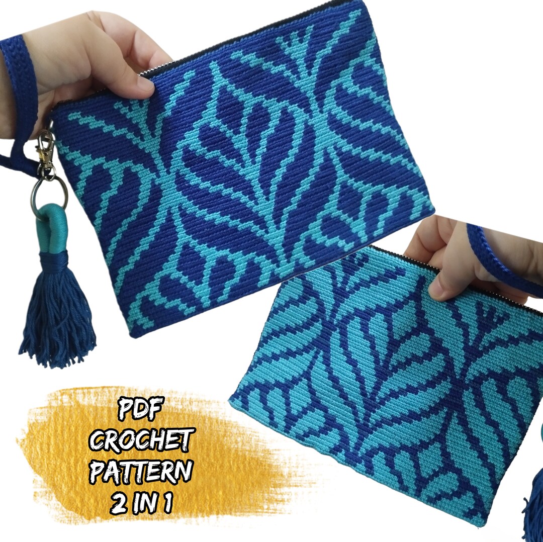 2 PDF Crochet Patterns, Tapestry Crochet Mochila Bag, Tapestry Crochet ...