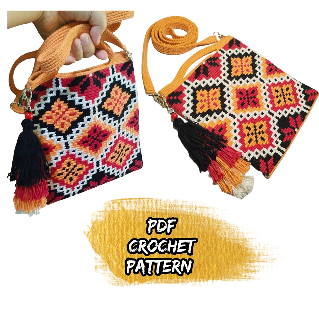 Tapestry Crochet Pattern, Crochet Pattern, Crochet Crossbody Bag ...