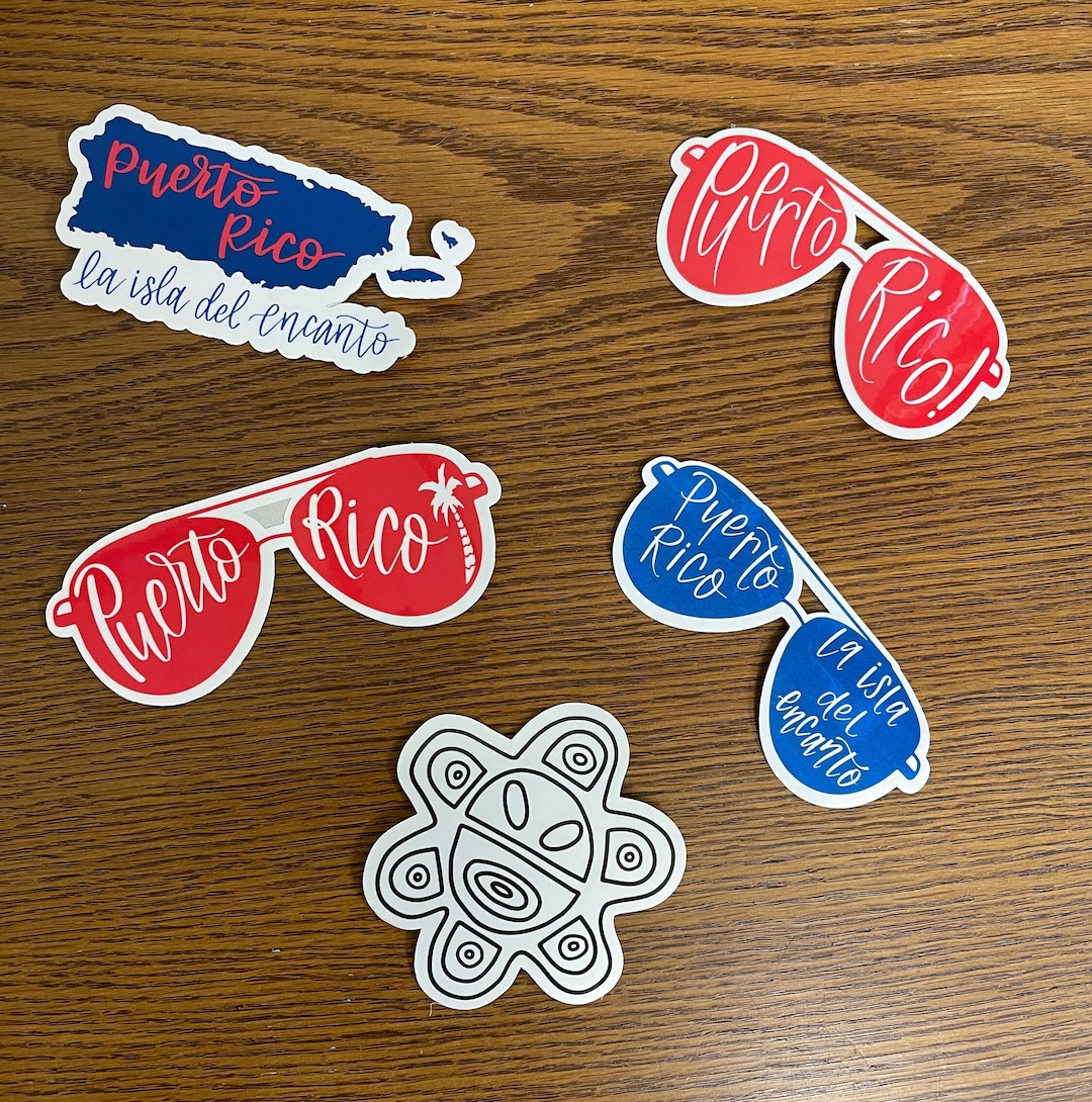 Puerto Rico Sticker Pack, - Etsy