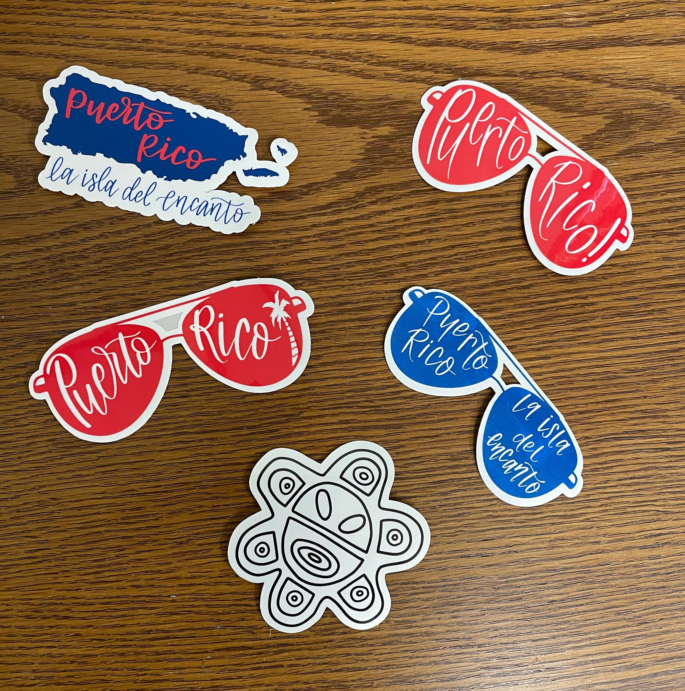 Puerto Rico Sticker Pack, - Etsy