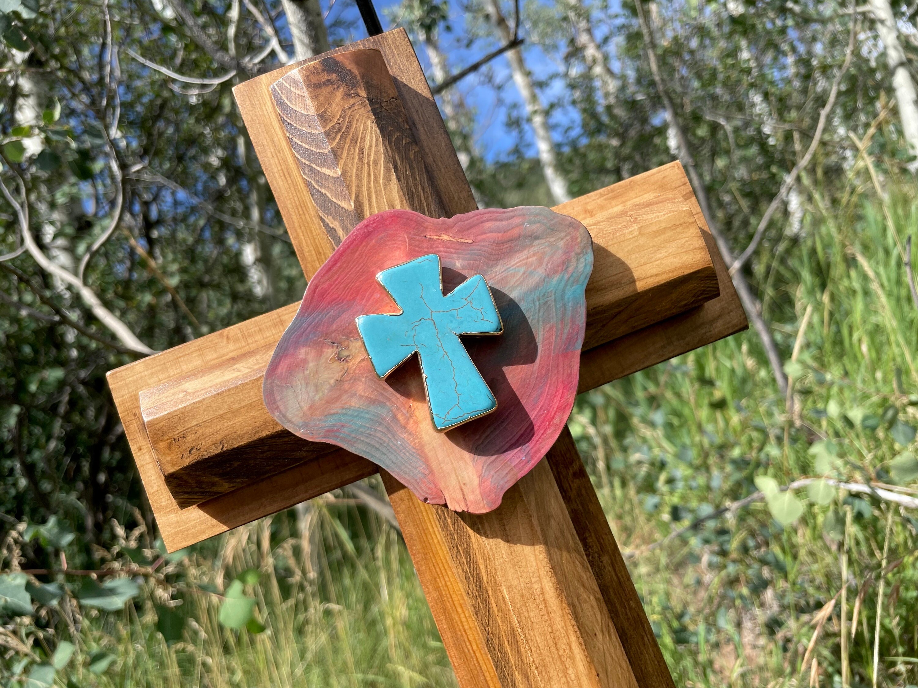 Reclaimed Wood Cross, Wood Wall Cross, Wood Slice Cross, Layered Cross ...