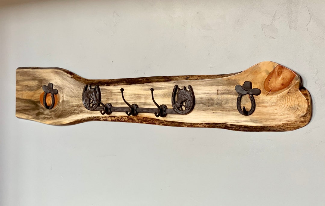 Western Coat Rack, Country Decor, Wood Coat Rack, Wood Wall Coat Rack ...