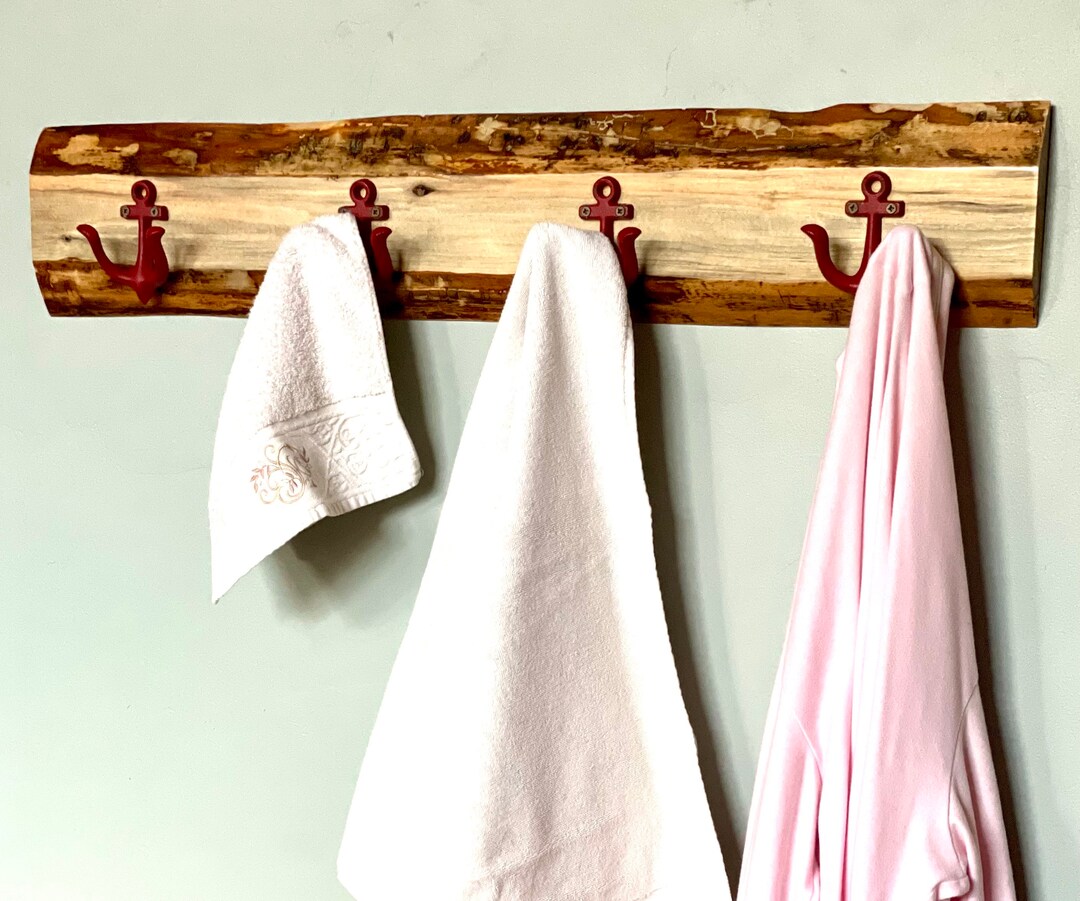 Nautical Coat Rack, Ocean Decor, Lake House Coat Rack, Wood Wall Coat ...