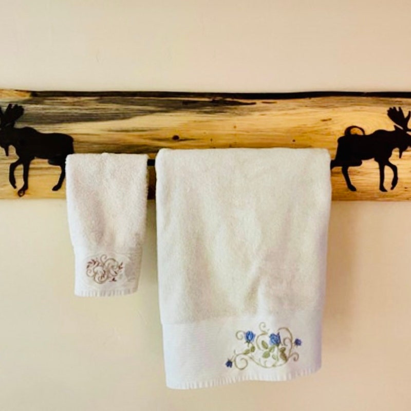 Rustic Towel Bar - Etsy