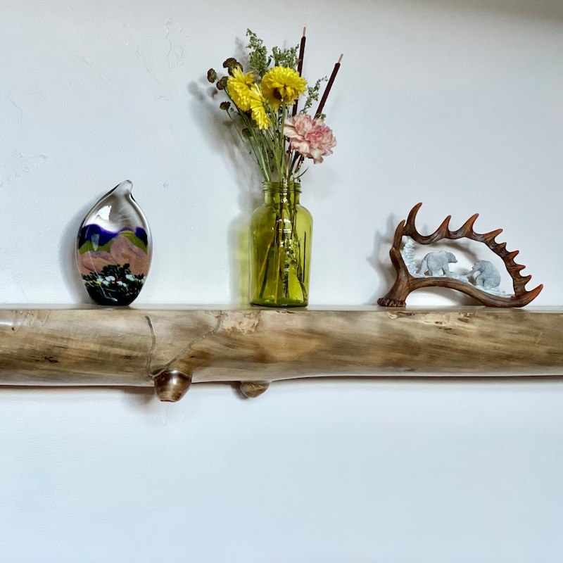 Log Shelves - Etsy