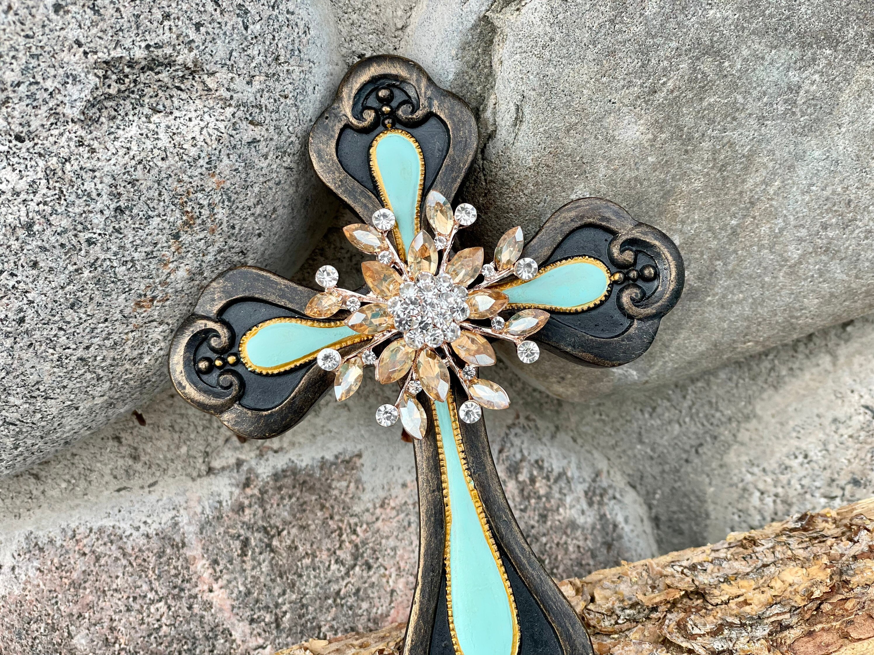 Wall Cross Gold Cross Cross Farmhouse Decor Hanging Cross - Etsy