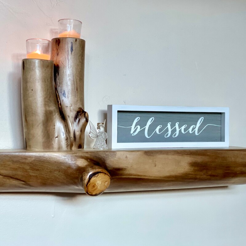 Rustic Wall Shelf - Etsy