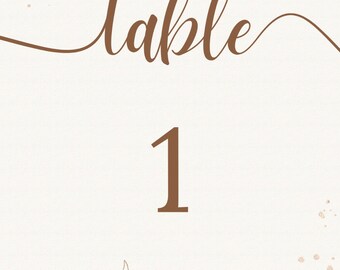 Printable Table Numbers 1-20 - Etsy