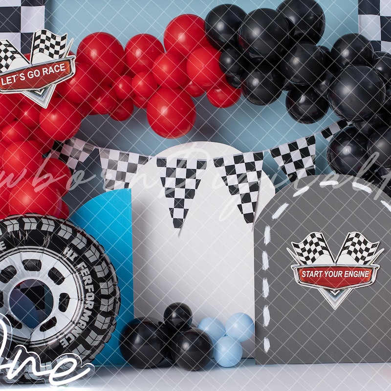 Kids Car Race Background - Etsy