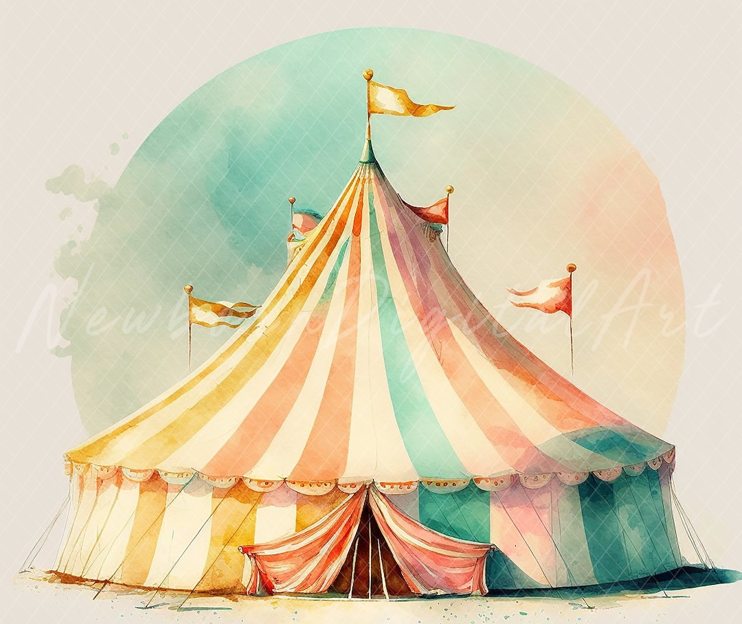 Circus Backdrop, Circus Tent Backdrop, Digital Background, Printable ...