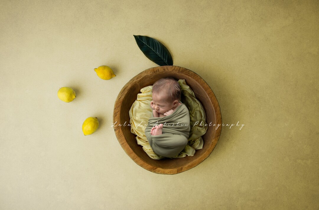 Newborn Digital Backdrop, Newborn Lemon Prop, Newborn Background ...