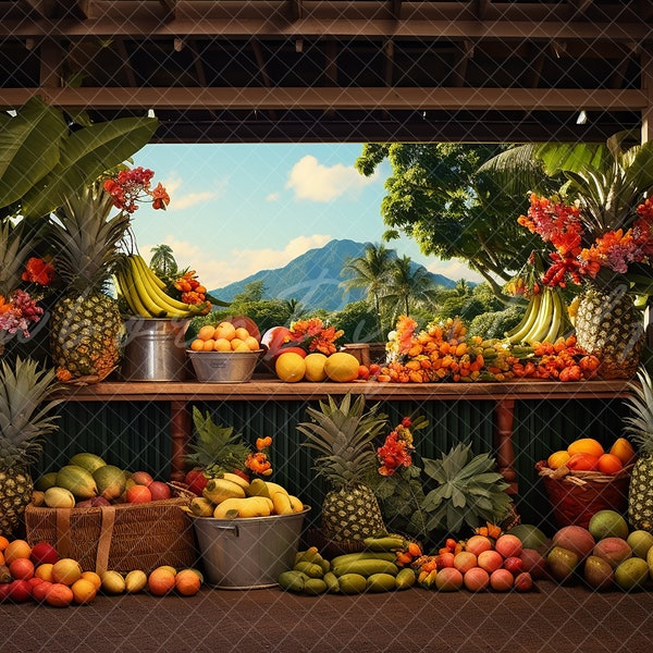 Produce Stand Photo Backdrop - Etsy