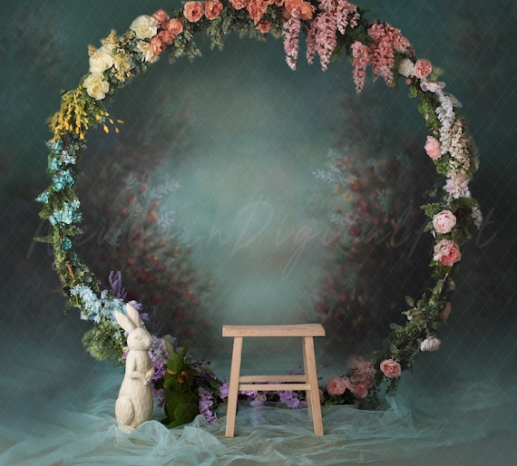 Easter Backdrop Easter Digital Backdrop Easter Bunny | Etsy