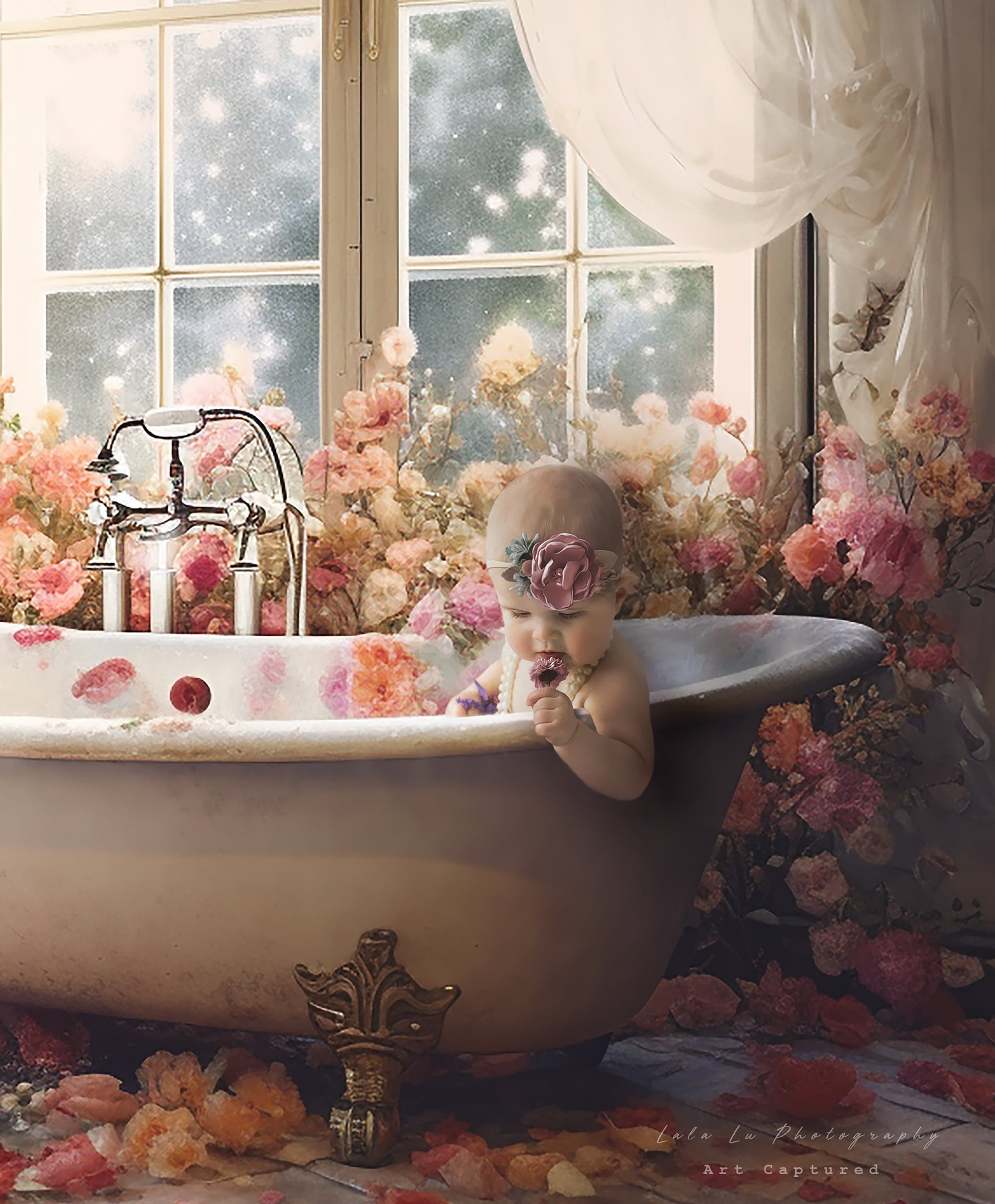 Vintage Bathtub Digital Backdrop, Baby Digital Backdrop, Maternity ...