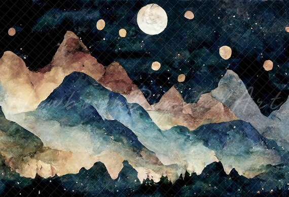 Camping Backdrop Mountain Backdrop Digital Backdrop - Etsy