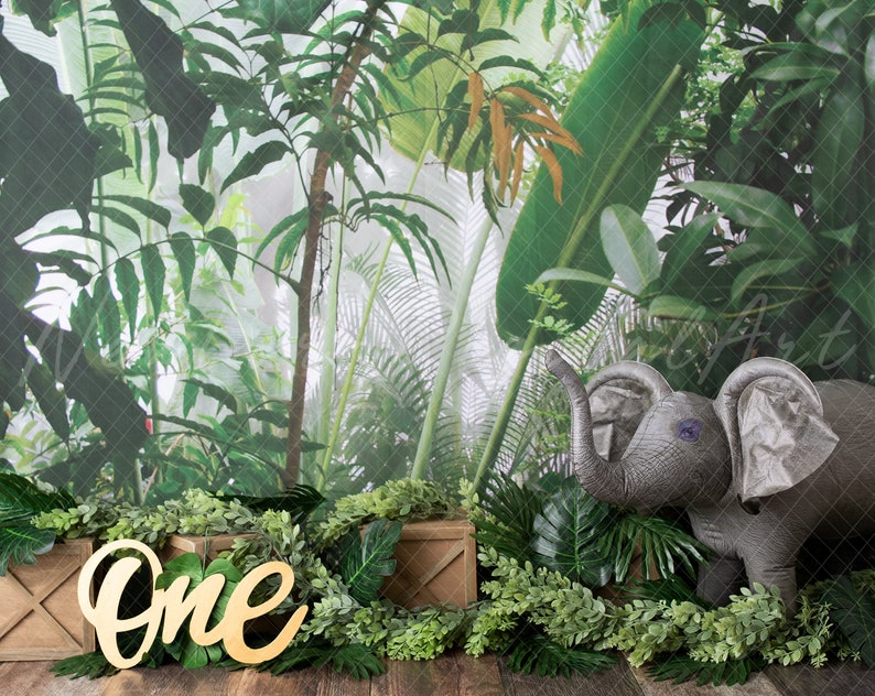 Safari Backdrop Elephant Backdrop Wild One Backdrop Jungle - Etsy
