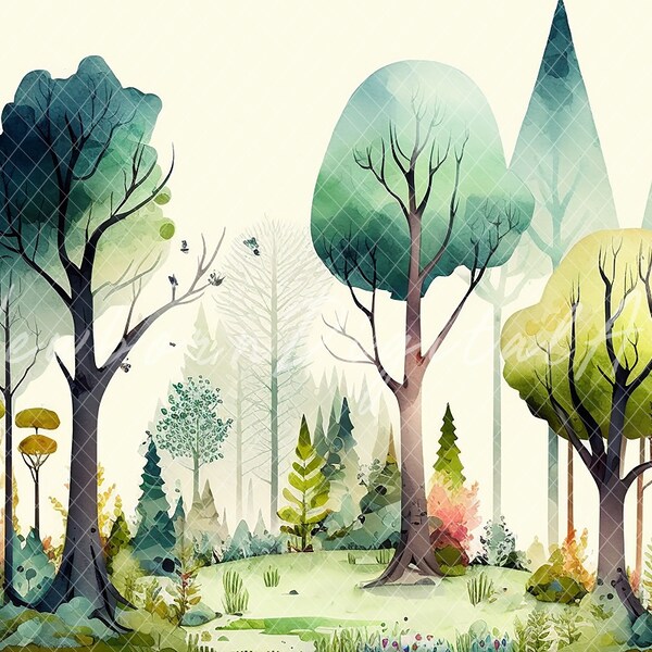 Forest Backdrop - Etsy