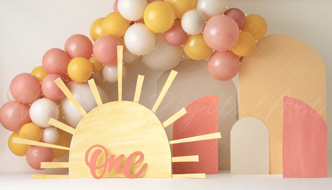 First Trip Around the Sun Backdrop, You Are My Sunshine Backdrop ...