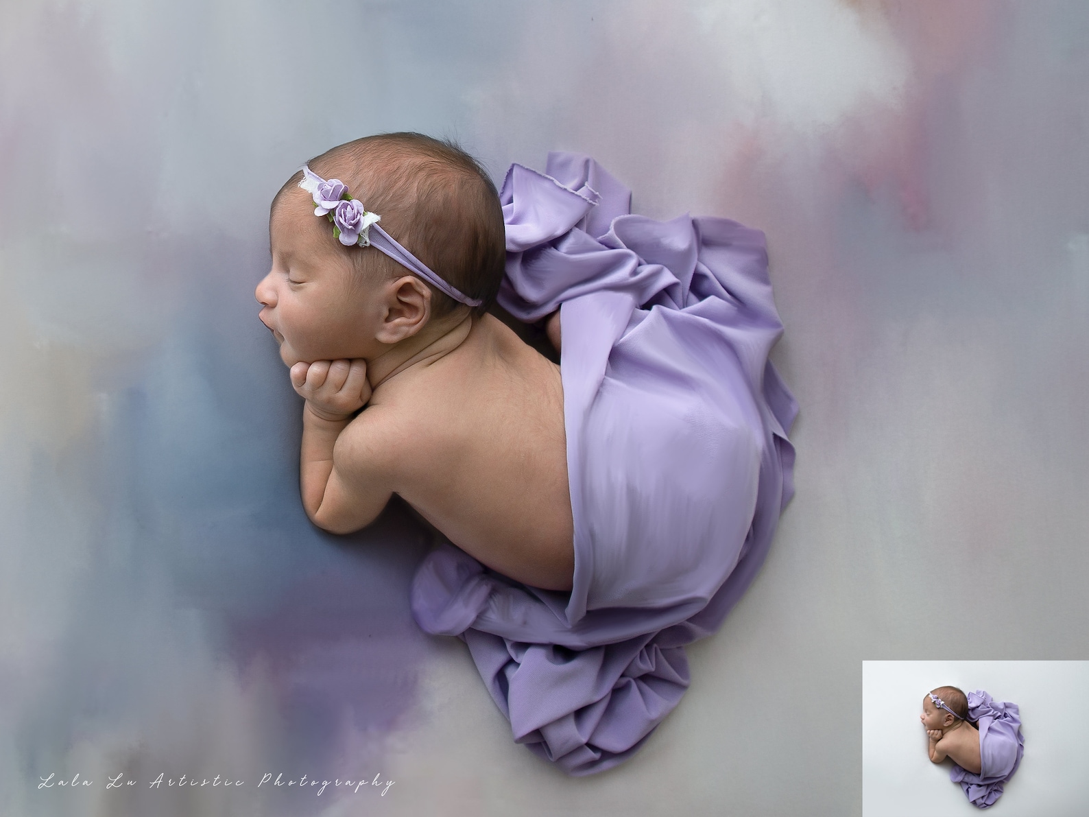 Purple Texture Overlay for Photographers, Fine Art Overlay, Painted ...