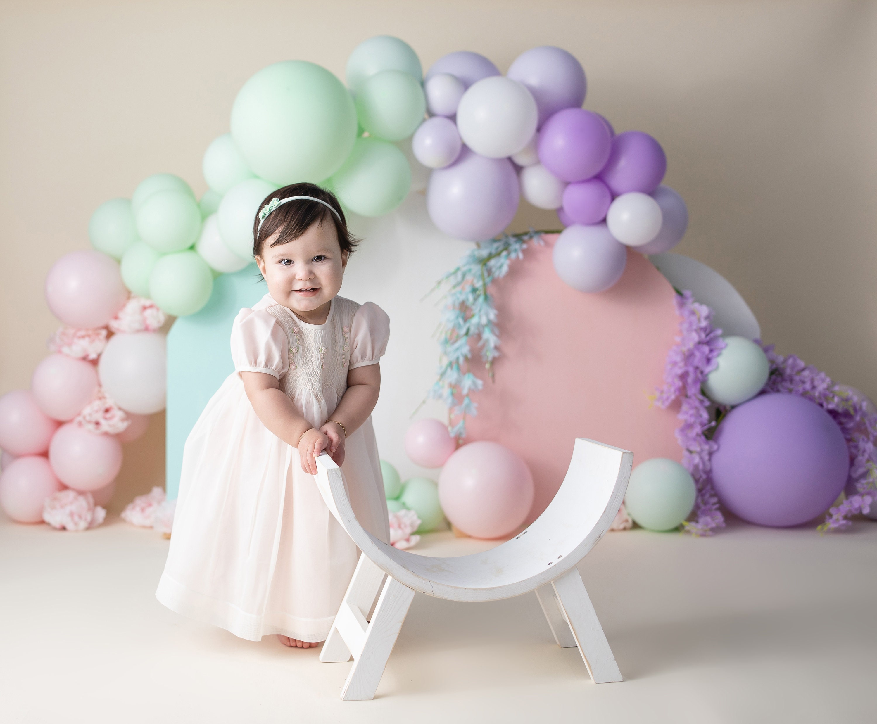 Pastel Backdrop, Pastel Balloon Arch Backdrop, Digital Background ...