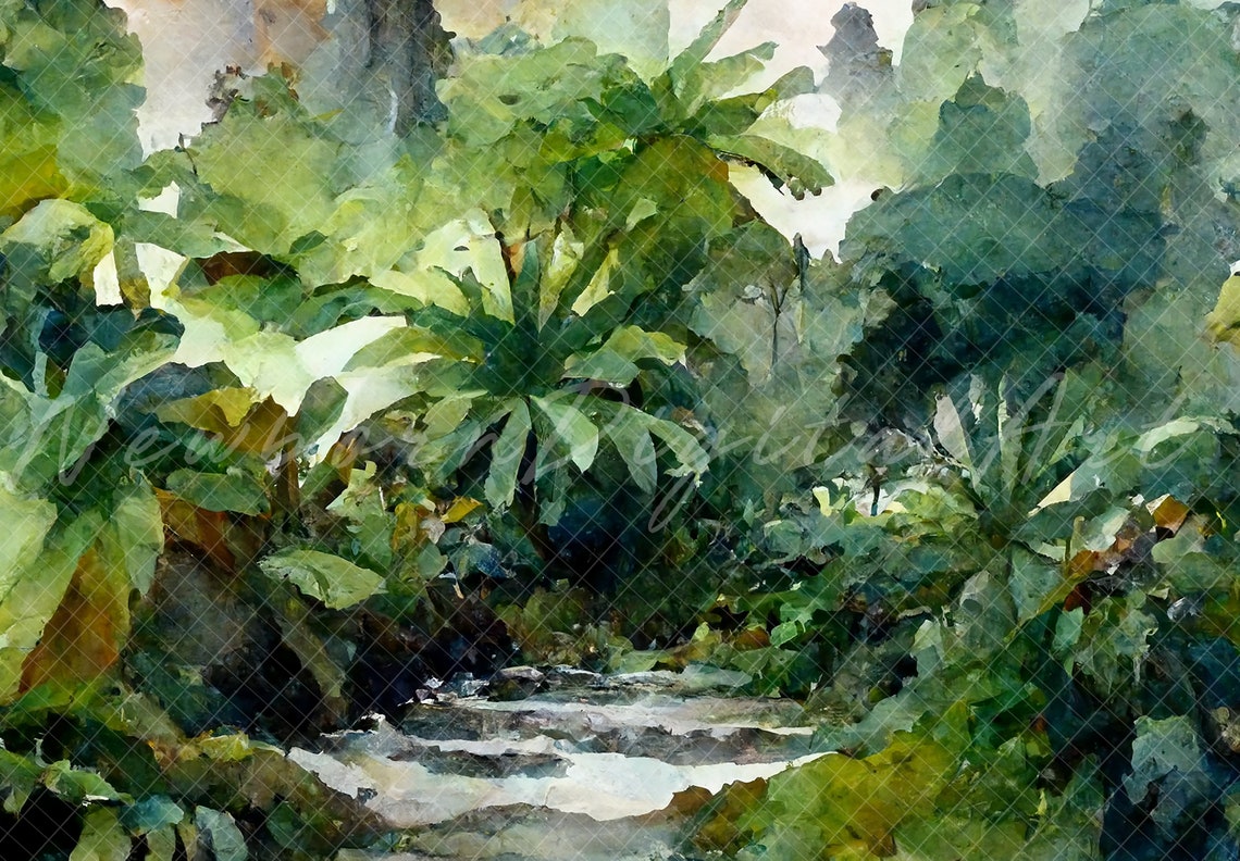 Jungle Backdrop Safari Backdrop Wild One Backdrop Tropical - Etsy