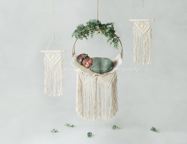 Newborn Digital Backdrop Newborn Boho Macrame Swing Newborn - Etsy