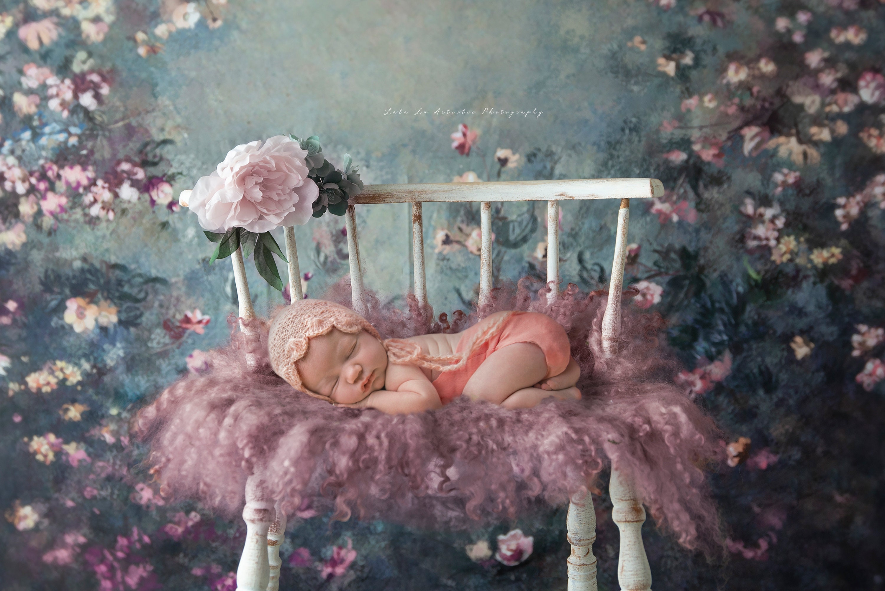 Newborn Digital Backdrop, Newborn Spring Backdrop, Newborn Floral ...