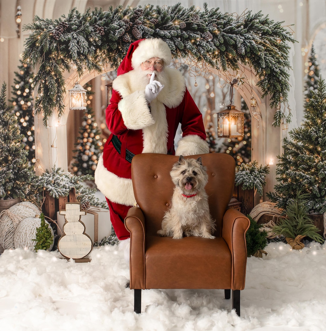 Santa Digital Backdrop for Christmas Photo Composites, Digital Download ...