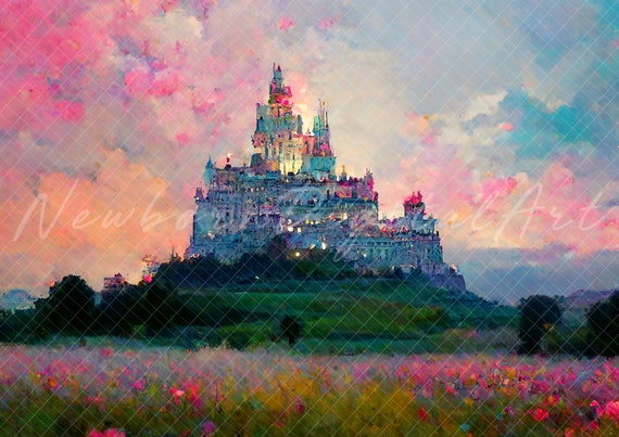 Cinderella Castle Backdrop