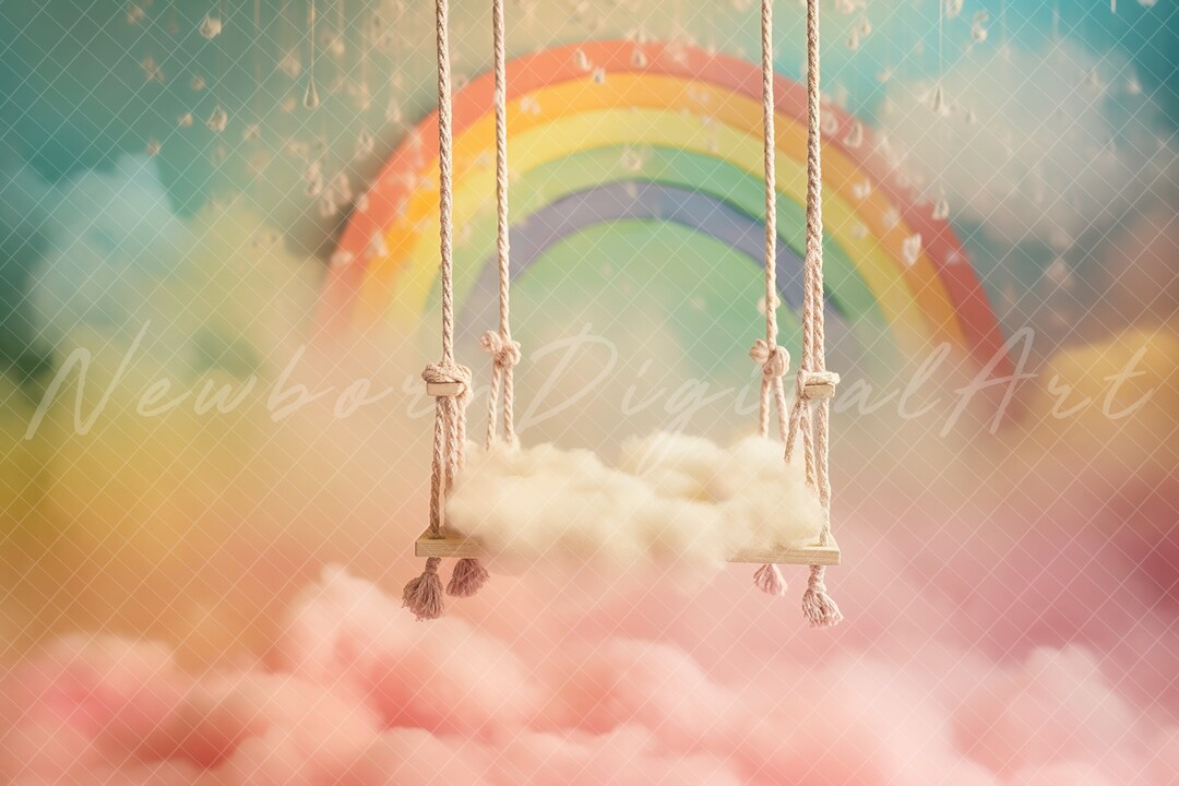 Rainbow Baby Newborn Digital Backdrop, Newborn Digital Backdrop ...