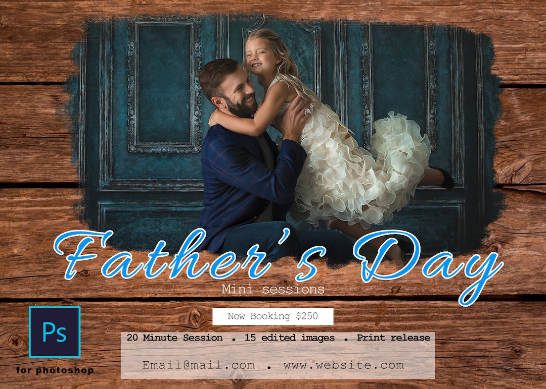 Father's Day Mini Session Template, Photography Marketing Template ...
