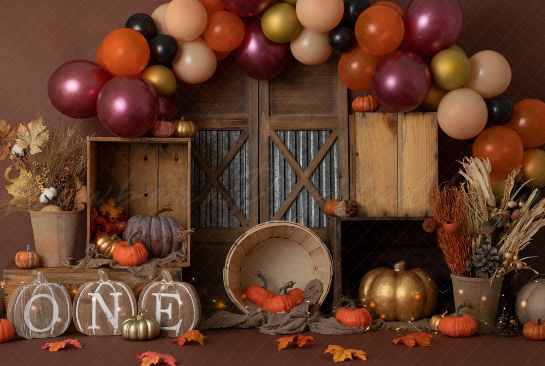Fall Backdrop, Cake Smash Backdrop, Digital Backdrop, Autumn Backdrop ...
