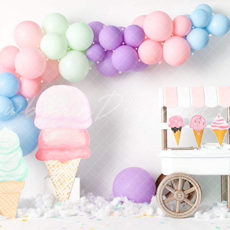 Ice Cream Backdrop - Etsy