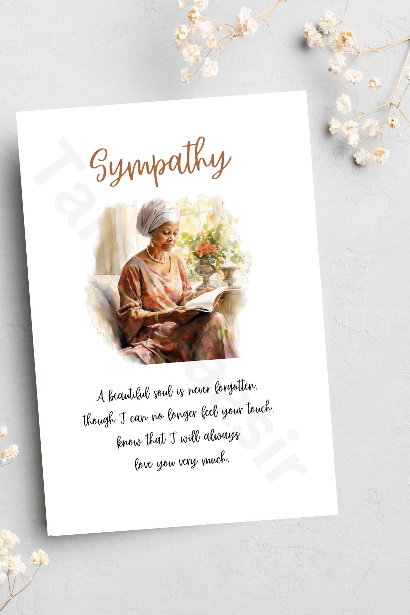 Black Sympathy Cards, Black Bereavement, Sorry for Your Loss ...
