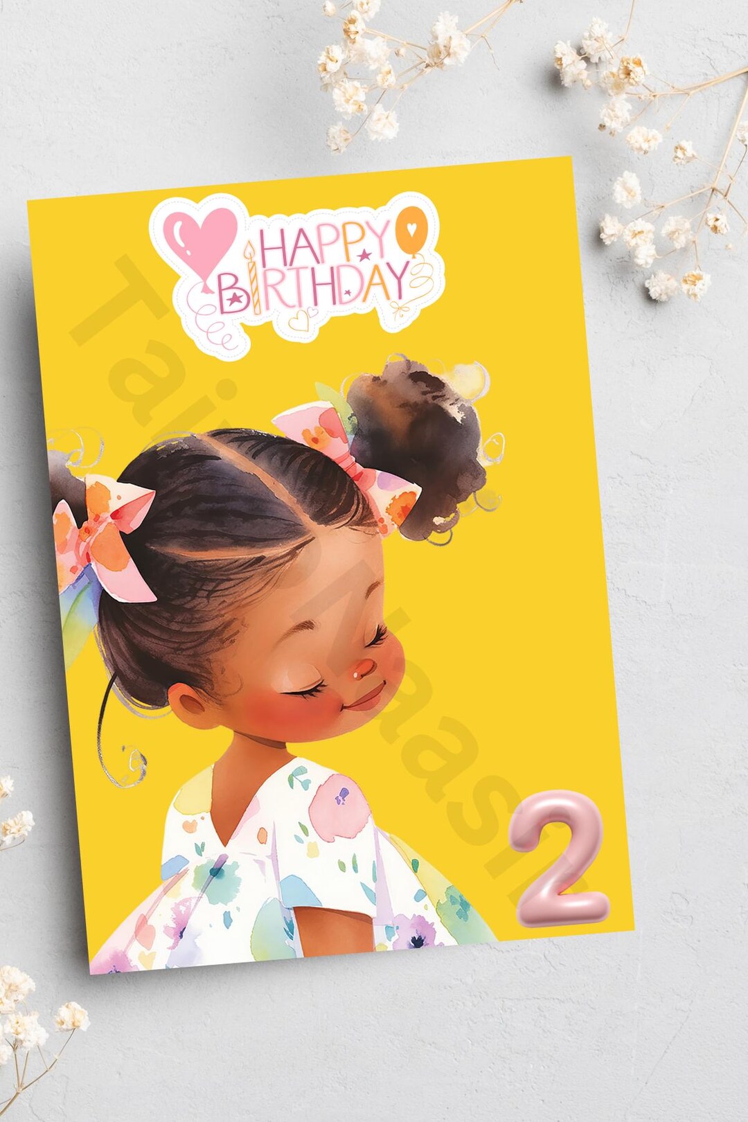Black Kids Cards, Bi-racial Cards, Black Birthday Cards, Handmade Cards ...