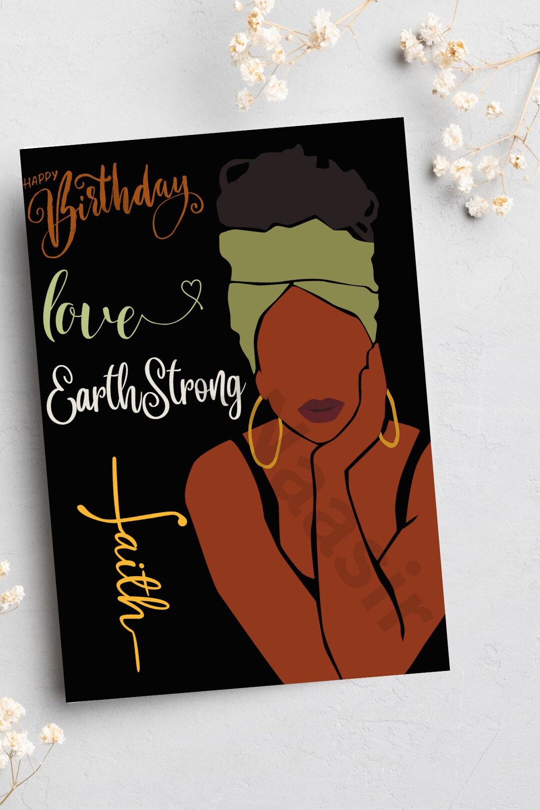 Black Woman Cards, Earthstrong, Black Owned, Black Cards, Ethnic Cards ...