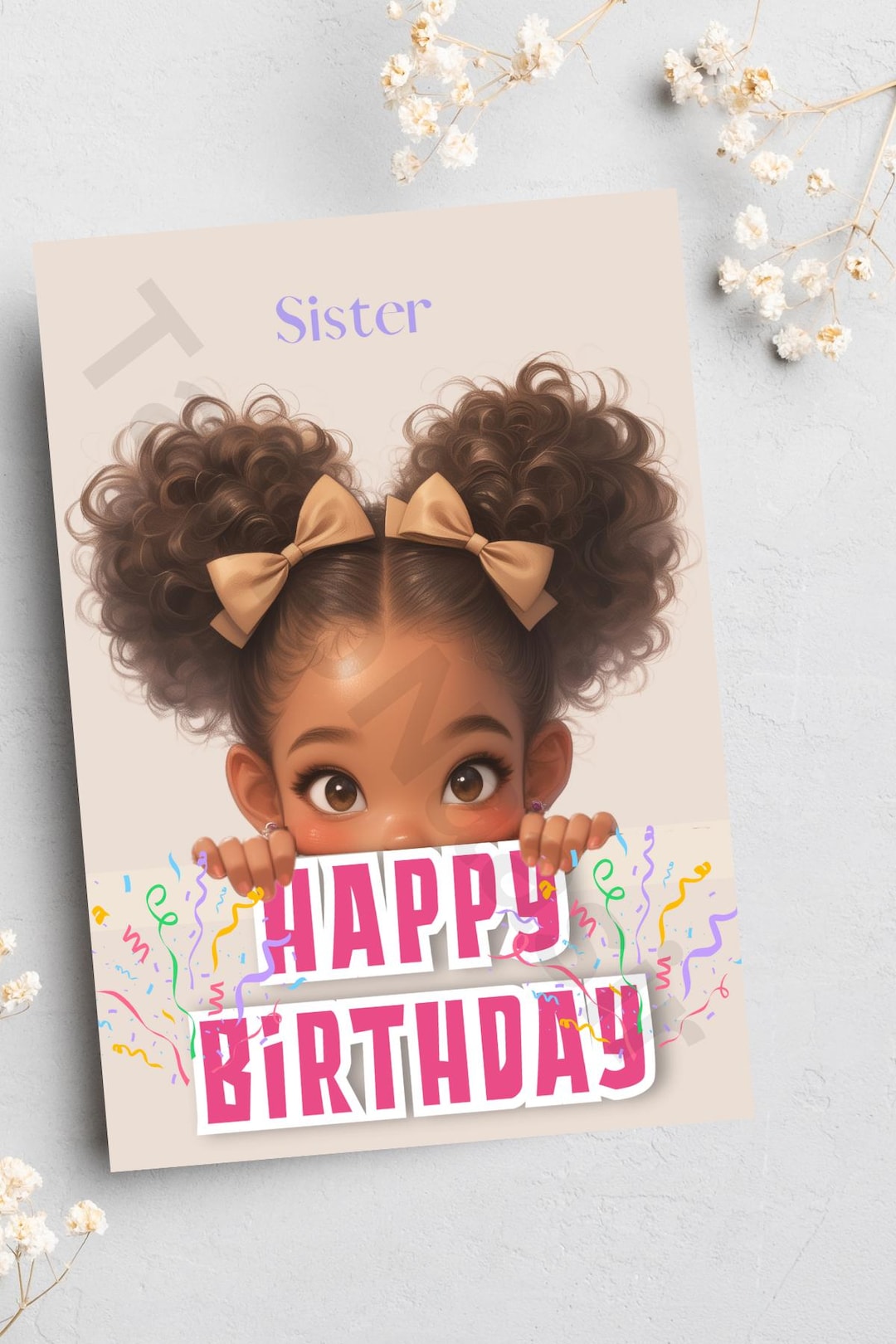 Black Kids Birthday Cards, Black Birthday Cards, Afrocentric Cards ...