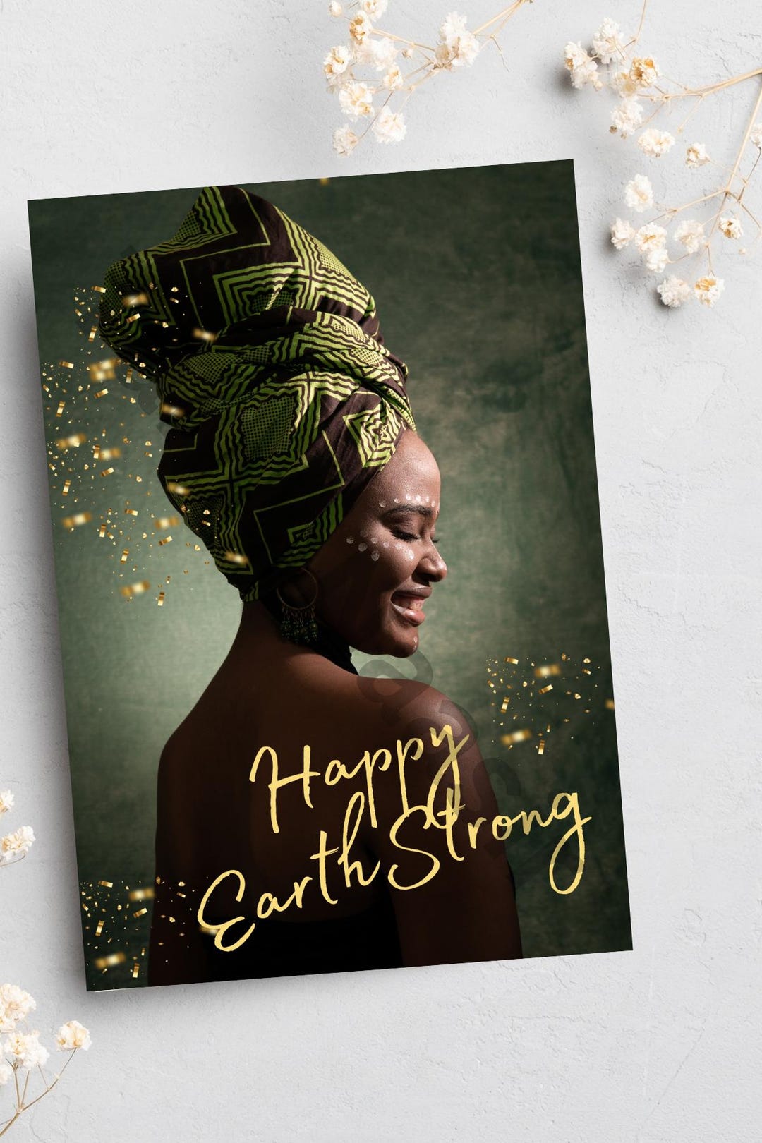 Black Woman Cards, Earthstrong, Handmade Cards, Afrocentric Cards ...