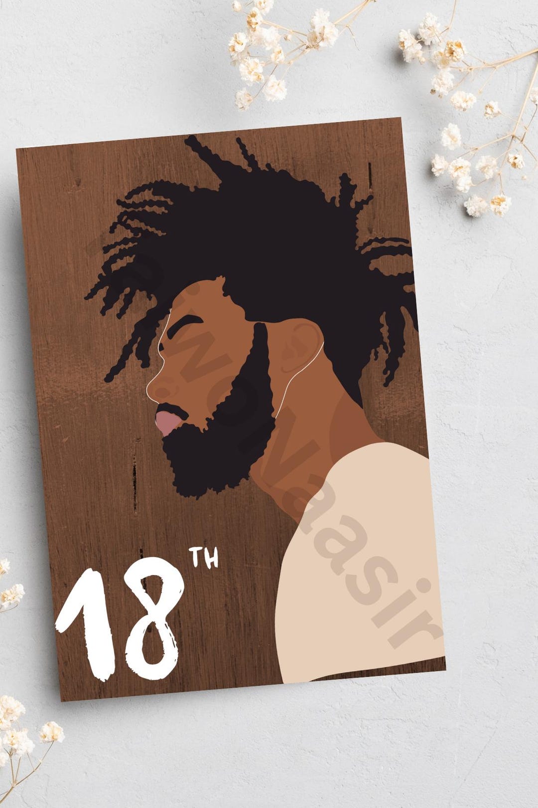 Birthday Cards for Men, Black Cards, Black Owned, Cards for Him ...