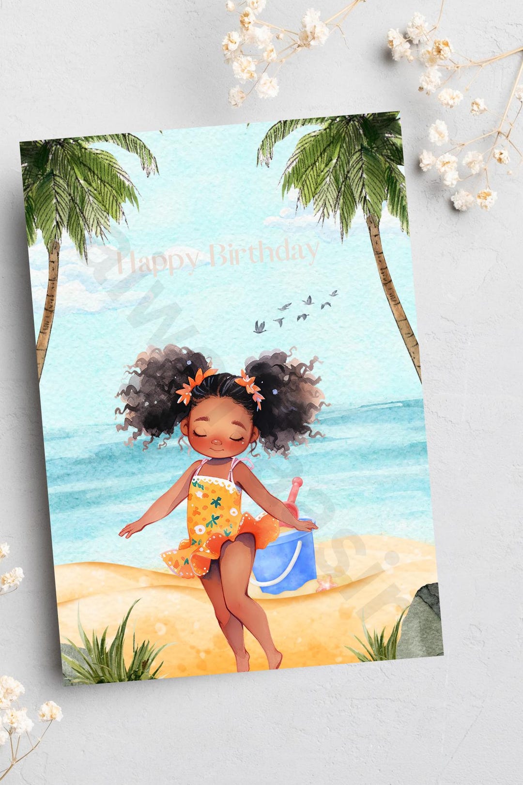 Black Kids Cards, Bi-racial Cards, Black Birthday Cards, Handmade Cards ...